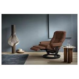 Relaxsessel stressless "Mayfair" Sessel Gr. Leder PALOMA, PowerTM Leg & Back-ohne Akku-Classic Base Schwarz, 1098461850, B/H/T: 79cm x 101cm x 77cm, braun (copper paloma) elektrisch verstellbar, optional 2-motorisch, Größe M & L