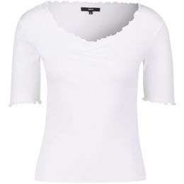Zero T-Shirt, Rippstruktur, für Damen, weiß, 36