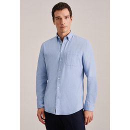 Seidensticker Businesshemd &raquo;Schwarze Rose&laquo; Regular Langarm Button-Down-Kragen Uni blau S37-38 - normale &Auml;rmell&auml;ngen normale &Auml;rmell&auml;ngen S37-38...