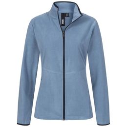 DEPROC Active Fleecejacke »DECORAH II WOMEN« weiche Fleecejacke in traditioneller Optik hellblau 44L 44L Leichte Basic-Fleecejacke mit Stehkragen