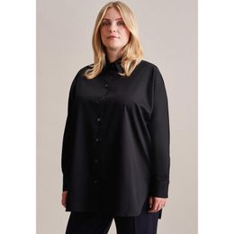 Seidensticker Longbluse &raquo;Schwarze Rose&laquo; Langarm Kragen Uni schwarz 5XL (50) 5XL (50) Passform: Oversized