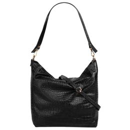 Samantha Look Shopper echt Leder, Made in Italy schwarz