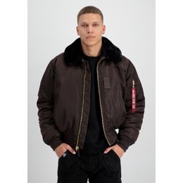 Alpha Industries Bomberjacke »Men - Bomber Jackets B-15 Heritage« hunter brown XXL XXL 2 Außentaschen, 2 Innentaschen