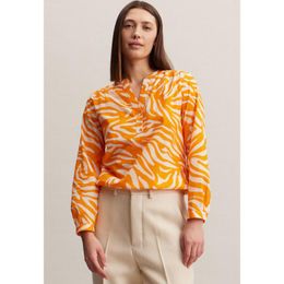 Seidensticker Klassische Bluse &raquo;Schwarze Rose&laquo; Tunika Druck orange XL42 XL42 Passform: Regular Fit
