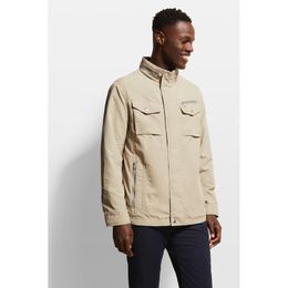 Bugatti Langjacke mit Kapuze mit einrollbarer Kapuze beige 48 48 Mit einrollbarer Kapuze