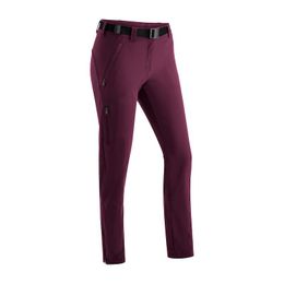 Maier Sports Funktionshose »Lana slim« Damen Wanderhose, atmungsaktive Outdoor-Hose, 3 Taschen, Slim Fit magenta 17 - Kurzgrößen Kurzgrößen 17...