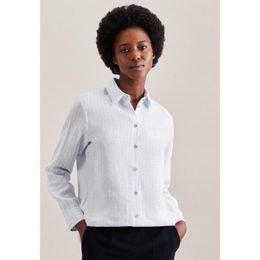 Seidensticker Hemdbluse &raquo;Schwarze Rose&laquo; Langarm Kragen Garnf&auml;rber Hellblau 44 44 Passform: Regular