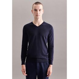Seidensticker Strickpullover &raquo;Schwarze Rose&laquo; Langarm V-Neck Uni navy XXL XXL Passform: Regular