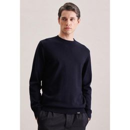 Seidensticker Strickpullover &raquo;Regular&laquo;, Langarm Rundhals Uni navy 3XL 3XL &Auml;rmell&auml;nge: Langarm