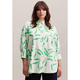 Seidensticker Schlupfbluse &raquo;Schwarze Rose&laquo; 3/4-Arm Kragen Druck beige 6XL52 6XL52 Passform: Oversized