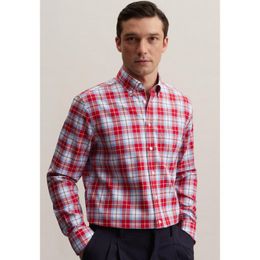 Seidensticker Businesshemd »Regular« Regular Langarm Button-Down-Kragen Karo rot 3XL (48) - normale Ärmellängen normale Ärmellängen 3XL (48)...