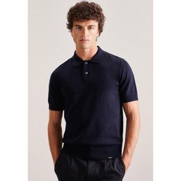 Seidensticker Poloshirt »Regular« Polo Uni navy S S Ärmellänge: Kurzarm