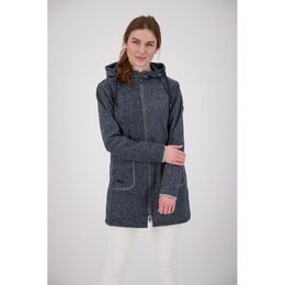 DEPROC Active Strickmantel »KENNEWICK II LONG« außergewöhnlicher Feinstrickmantel mit Kontrastdetails navy 44L 44L Leichter Feinstrickmantel aus...
