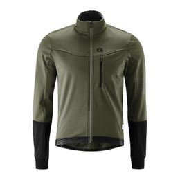 Gonso Fahrradjacke »Valaff« Herren Softshell-Jacke, Windjacke atmungsaktiv und wasserabweisend olivgrün 3XL 3XL Enganliegende Passform