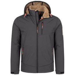 LPO Softshelljacke &raquo;DEXTER PEAK III MEN&laquo; mit abnehmbarer Kapuze grau S (48) S (48) Leichte Softshelljacke mit abnehmbarer Kapuze