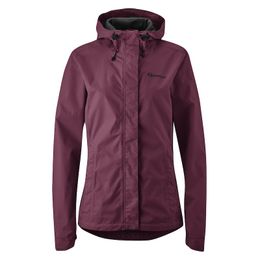 Gonso Fahrradjacke »Sura Light« Damen Regenjacke wind- und wasserdicht, Radjacke mit Kapuze dunkellila 42 42 Weite Passform