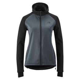 Gonso Radtrikot »TARAVO« Damen Softshell-Hoodie, Windjacke winddicht und atmungsaktiv anthrazit 38 38 Materialmix aus leichtem G-SHELL und...