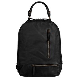 Samantha Look Cityrucksack echt Leder, Made in Italy schwarz B/H/T: 27 cm x 36 cm x 13 cm B/H/T: 27 cm x 36 cm x 13 cm Höhe 36 cm x Breite 27 cm x...