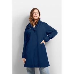 Bugatti Kurzmantel mit Kapuze marine 34 34 Regendichte Jacke (Rainseries-Funktion)