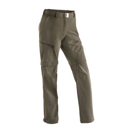 Maier Sports Funktionshose »Nata« Damen Wanderhose, zipp-off Outdoor-Hose, 3 Taschen, Regular Fit dunkelbeige 42 - Normalgrößen Normalgrößen 42...