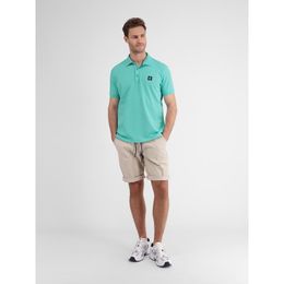 Lerros Poloshirt »Herren Poloshirt mit Stretchanteil, unifarben« ICED MINT XL XL Klassiches Poloshirt mit Badge