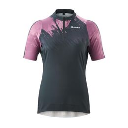 Gonso Radtrikot »LESIMA« Damen MTB-Radshirt kurzarm, leichtes Fahrradtrikot mit RV-Tasche anthrazit 46 46 Etwas weitere Passform