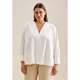 Seidensticker Klassische Bluse »Schwarze Rose« Tunika Uni white 7XL54 7XL54 Passform: Regular