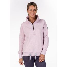 LPO Kapuzensweatshirt »VERNON V Women« in lässigem Oversized-Schnitt rosa 44L 44L Modisches Damensweatshirt mit breiten Rippbündchen