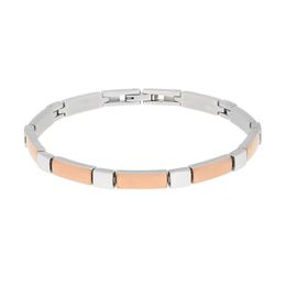 TITANIA Gliederarmband &raquo;Titanarmband&laquo; bicolor titanfarben Bicolores Titan Armband mit verdecktem Verschluss