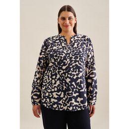 Seidensticker Klassische Bluse »Schwarze Rose« Tunika Animal dunkelblau 6XL (52) 6XL (52) Passform: Regular