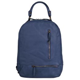 Samantha Look Cityrucksack echt Leder, Made in Italy blau B/H/T: 27 cm x 36 cm x 13 cm B/H/T: 27 cm x 36 cm x 13 cm Höhe 36 cm x Breite 27 cm x...