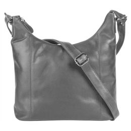 CLUTY Shopper echt Leder schwarz