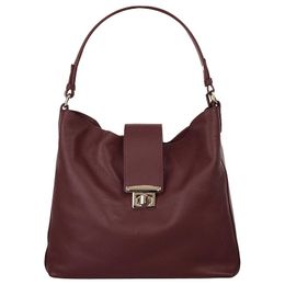 Samantha Look Shopper echt Leder, Made in Italy bordeaux