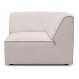 Sofa-Eckelement RAUM.ID "Merid" Polsterelemente Gr. Samtcord, Eckelement rechts, beige (creme) als Modul oder separat verwendbar, für individuelle Zusammenstellung