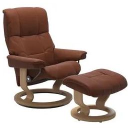 Relaxsessel stressless "Mayfair" Sessel Gr. Leder PALOMA, Classic Base Eiche, Relaxfunktion-Drehfunktion-PlusTMSystem-Gleitsystem, B/H/T: 79cm x 101cm x 73cm, braun (copper paloma) mit Classic Base, Größe S, M & L, Gestell Eiche