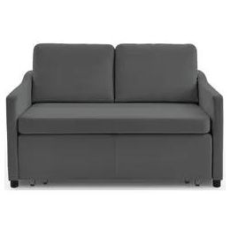 Schlafsofa ATLANTIC HOME COLLECTION "Anella" Sofas Gr. B/H/T: 134cm x 85cm x 93cm, Cord, grau mit Cord-Bezug, Schlaffunktion, frei im Raum stellbar