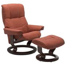 Relaxsessel stressless "Mayfair" Sessel Gr. Leder PALOMA, Classic Base Braun, Relaxfunktion-Drehfunktion-PlusTMSystem-Gleitsystem, B/H/T: 79 cm x 101 cm x 73 cm, rot (henna paloma) mit Classic Base, Gestell Braun