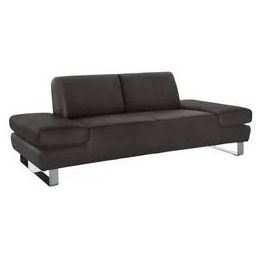 2-Sitzer W.Schillig "taboo" Sofas Gr. B/H/T: 202cm x 76cm x 91cm, Stoff S37, mit Armlehnenverstellung, braun (mocca s37) mit Normaltiefe, inklusive Armlehnenverstellung