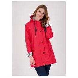 Regenjacke DEPROC ACTIVE "Friesennerz WIZZARD PEAK WOMEN UMBR" Gr. 48 (XL), rot Damen Jacken auch in Großen Größen erhältlich