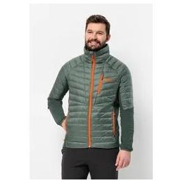 Hybridjacke Jack Wolfskin "NEBELHORN DOWN HYBRID M" Gr. XL (54/56), grün (hedge, grün) Herren Jacken