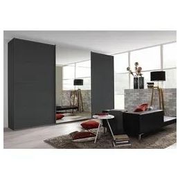 Schwebetürenschrank Rauch "Tubona" Schränke Gr. B/H/T: 360 cm x 210 cm x 62 cm, 3, grau (graumetallic) inkl. Schubkasteneinsatz und zusätzlichen Einlegeböden