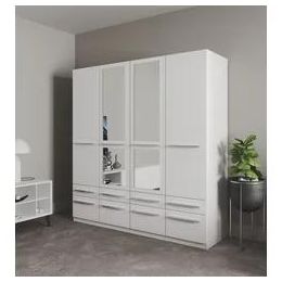 Drehtürenschrank Priess "Barcelona" Schränke Gr. B/H/T: 185 cm x 193 cm x 54 cm, mit Spiegel, ohne Beleuchtung, 4 St., weiß in vielen Farben und Ausführungen