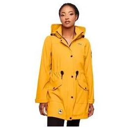 Outdoorjacke Navahoo "Deike" Gr. XS (34), braun (bernsteinfarben) Damen Jacken modischer Outdoor Regenmantel