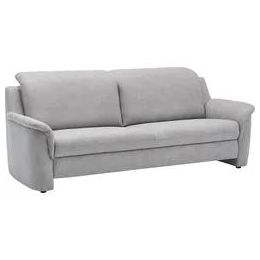 2-Sitzer VILLA BECK "Garda" Sofas Gr. B/H/T: 222cm x 90cm x 106cm, Microfaser, mit Kopfteilverstellung, silberfarben (32 silber) inklusive Kopfteilverstellung, Breite 222cm