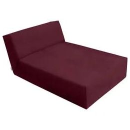 Chaiselongue Tom Tailor HOME "ELEMENTS" Sofas Gr. B/H/T: 94cm x 70cm x 159cm, Samtstoff TSV, mit Bettfunktion, rot (wine tsv 7) Sofa-Element Sofaelement wahlweise mit Bettfunktion