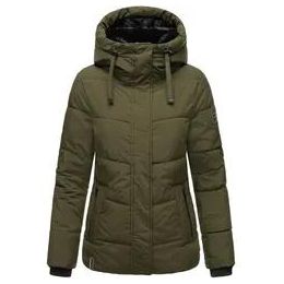 Mendler Steppjacke NAVAHOO "Sag ja XIV" Gr. M (38), grün (olivgrün) Damen Jacken Warme gesteppte Winterjacke mit Kapuze