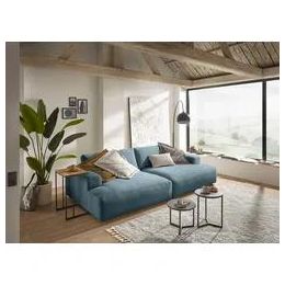 Loungesofa Gallery M BRANDED BY MUSTERRING "Lucia" Sofas Gr. B/H/T: 292cm x 81cm x 147cm, Cord, blau (petrol) Cord-Bezug, Breite 292 cm