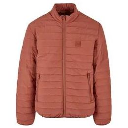 Anorak Urban Classics "Urban Classics Herren Light Bubble Jacket", Herren, Gr. 5XL, orange (terracotta), 100% Polyester, unifarben, casual, normal, amerikanischer Ausschnitt, Langarm, Jacken