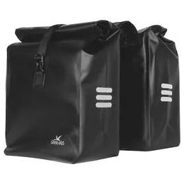 Fahrradtasche GREENLANDS BICYCLE BAGS "Doppel Wasserdicht" Taschen Gr. B/H/T: 31cm x 50cm x 15cm, schwarz