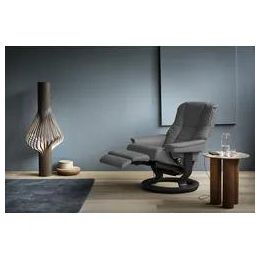 Relaxsessel stressless "Mayfair" Sessel Gr. Microfaser DINAMICA, PowerTM Leg & Back-ohne Akku-Classic Base Schwarz, 1098461850, B/H/T: 88cm x 102cm x 76cm, grau (dark grey dinamica) elektrisch verstellbar, optional 2-motorisch, Größe M & L